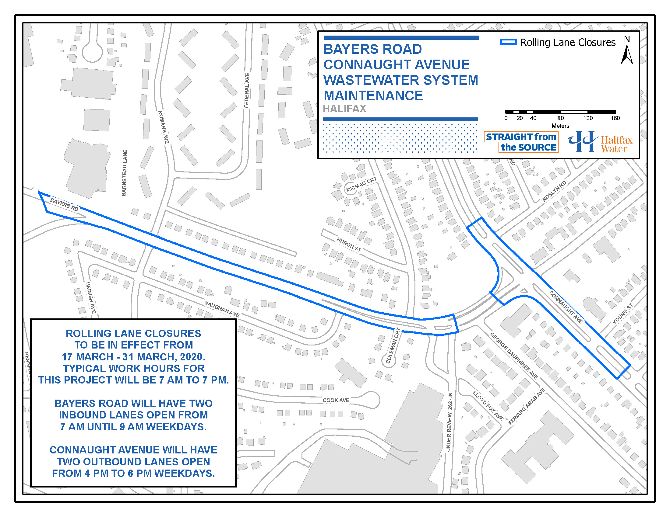 Bayers Road & Connaught Avenue – Lane Closures | Halifax Water
